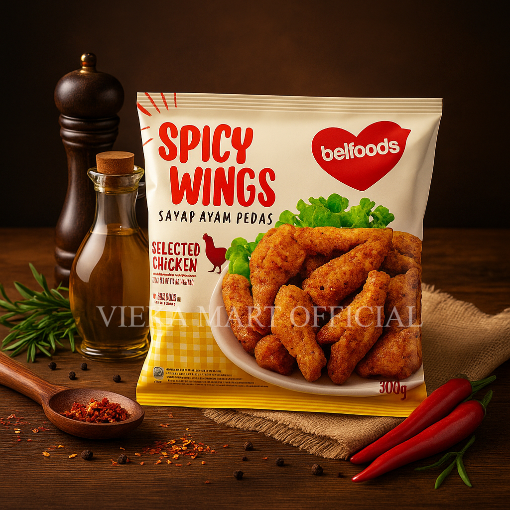Jual Spicy Wings Belfoods 500g: Siap Goreng/Panggang, Pedas Mantap Bikin Nagih!/Belfoods Spicy ...
