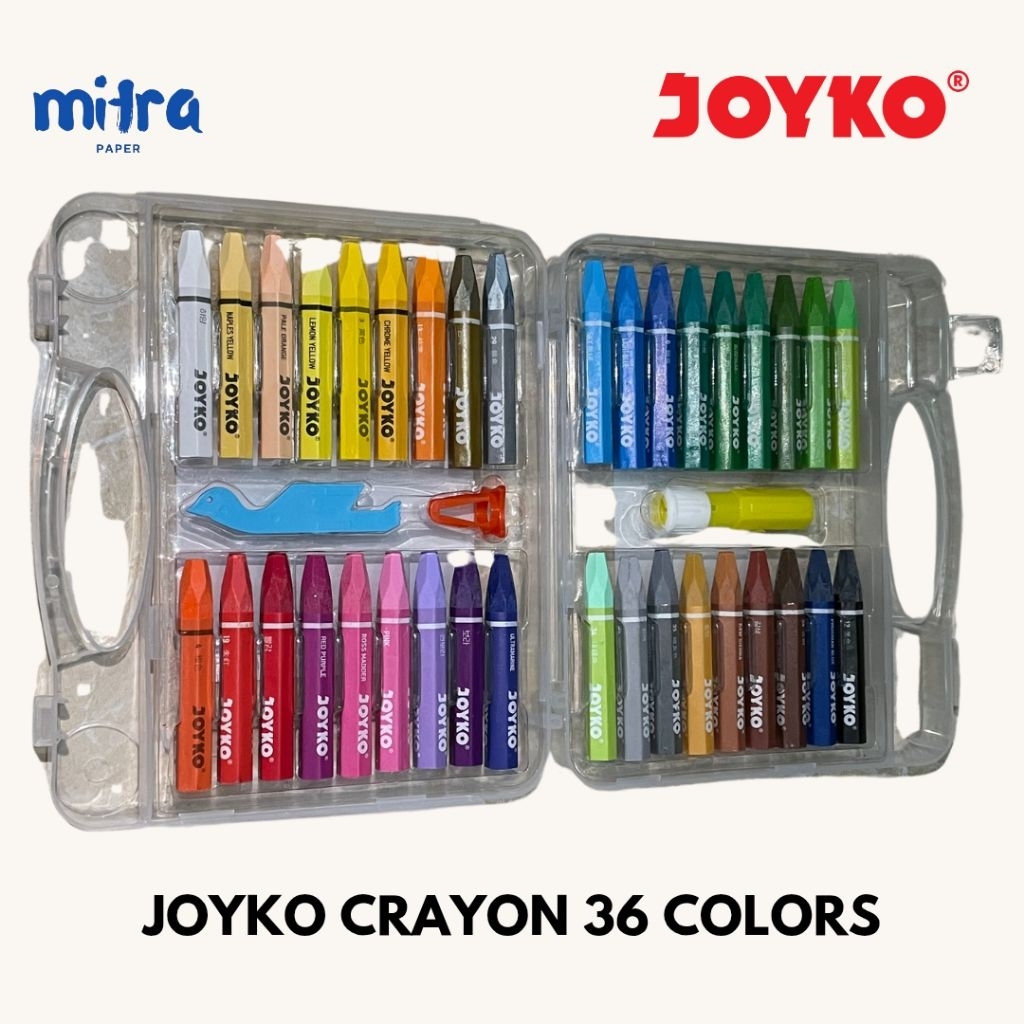 Jual JOYKO Crayon Isi 36 Warna / Joyko Oil Pastel Crayon/ Krayon Joyko ...
