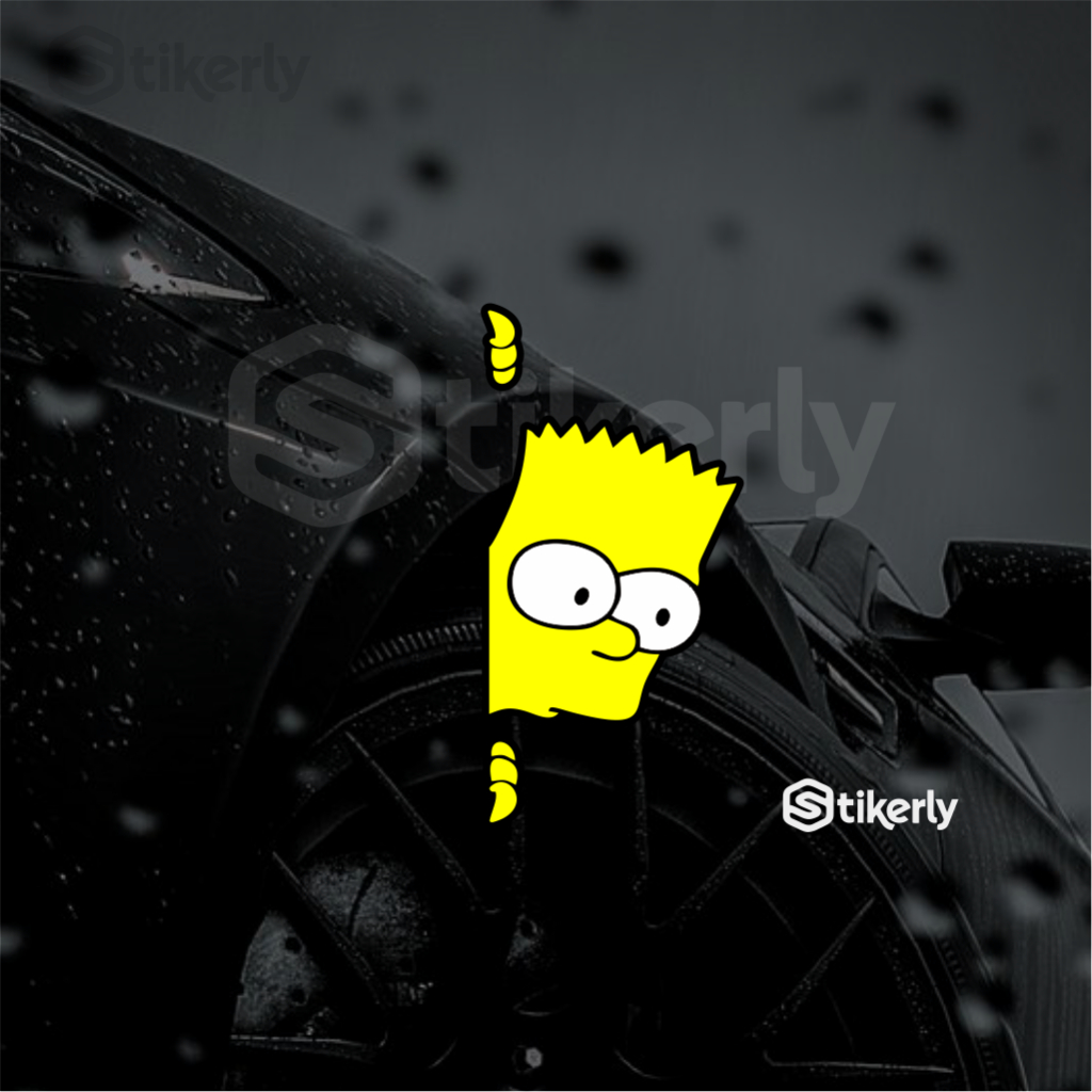 Jual Stiker | SIMPSON Ngintip | Cutting Sticker | Motor | Helm | Lucu ...