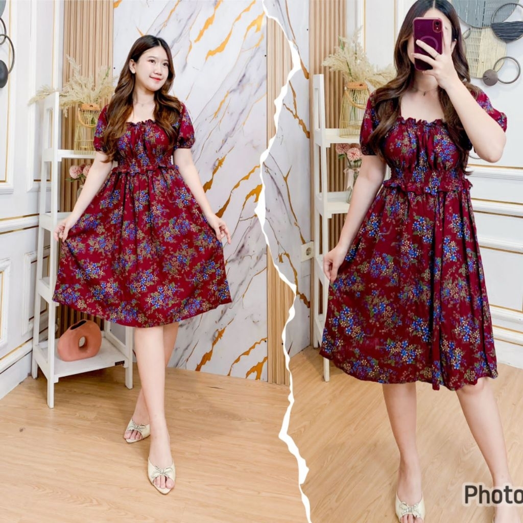 Jual Daster Bali Khanza best seller/Daster Kerut dada | Shopee Indonesia