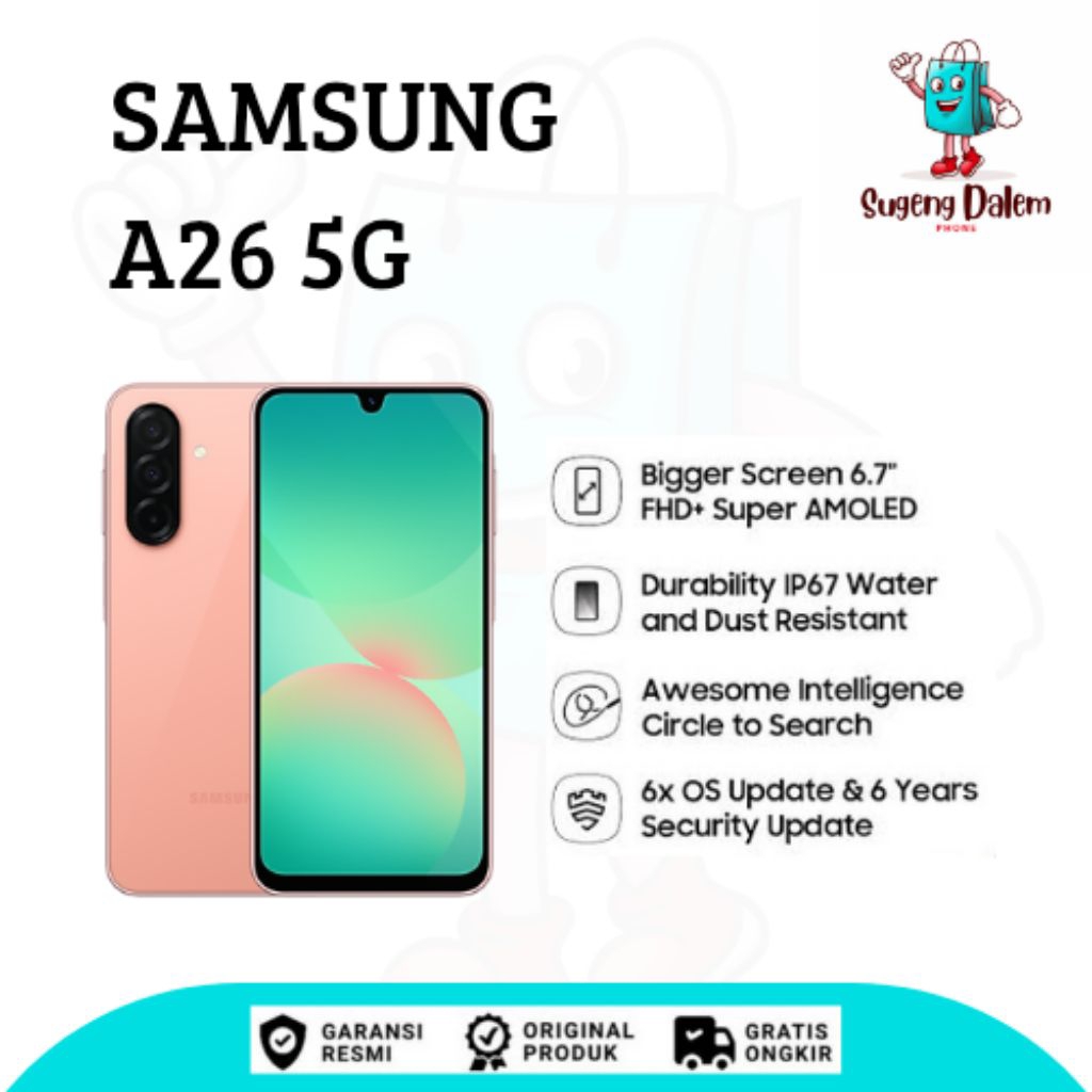 Jual Samsung A26 5G 8/256GB Garansi Resmi | Shopee Indonesia