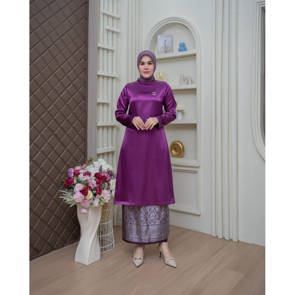 Jual Cod Set Baju Kurung Melayu Polos / Kebaya Baju Kurung Rok Songket / Kebaya Modern / Kebaya ...