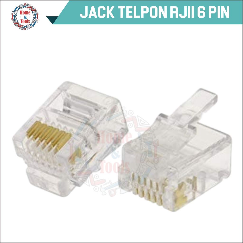 Jual JACK TELEPON RJ11 BESAR 6PIN/JACK TELEPON RJ11 6P6C (6 PIN 6 ...