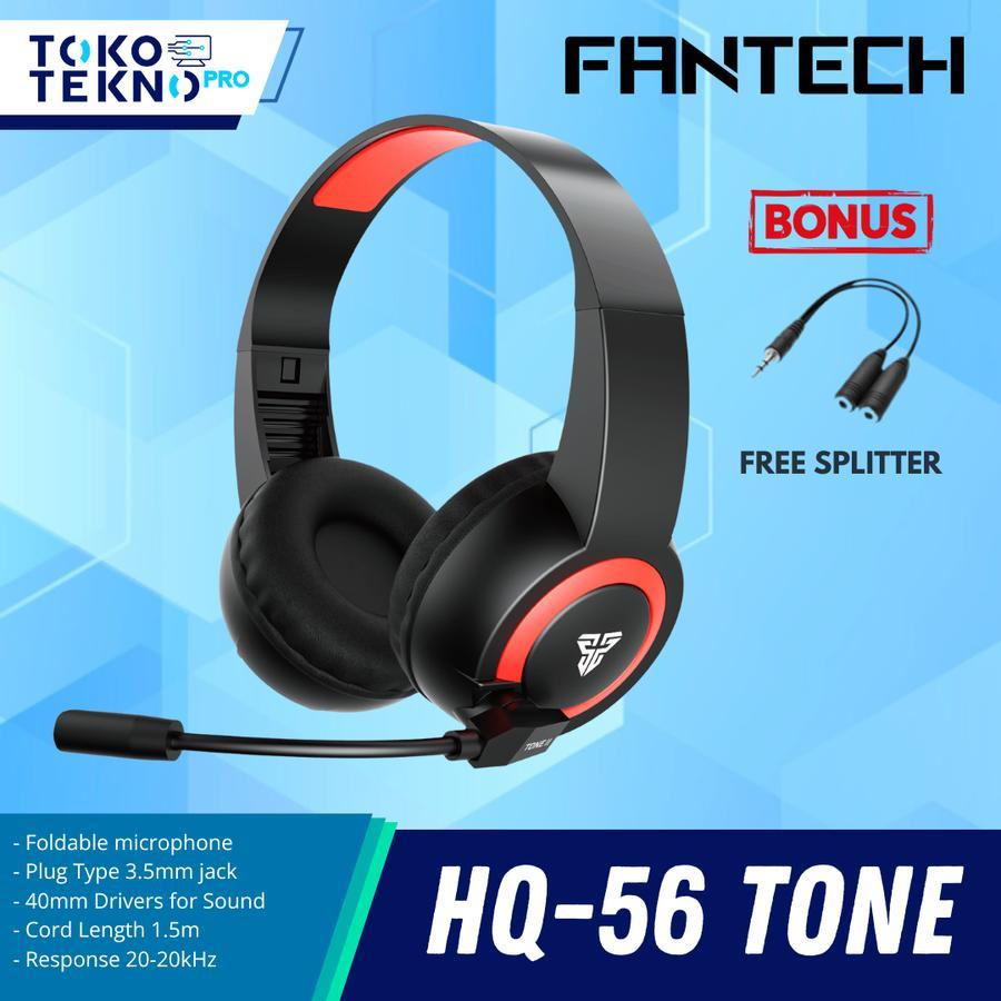 Jual Fantech HQ56 / HQ-56 Tone II HQ 56 Wired Headset Gaming | Shopee ...