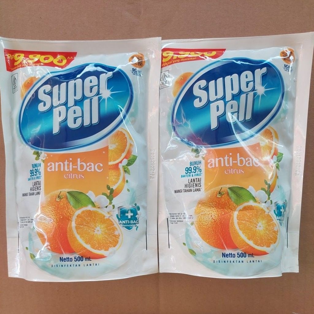 Jual Superpell Pembersih Lantai Antibac Citrus Isi 500 ml | Shopee ...