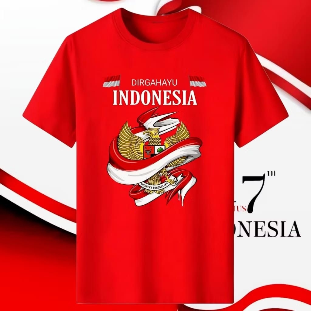 Jual KAOS DISTRO TEMA HUT RI 17 AGUSTUS – DESAIN DIRGAHAYU INDONESIA ...