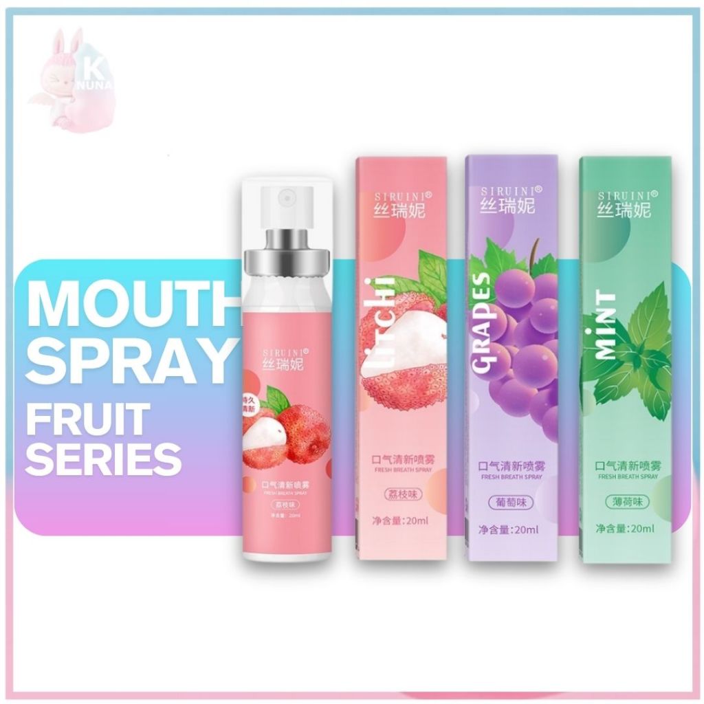 Jual SIRUNI Mouth Spray Nafas Mengatasi Bau Mulut Wangi Buah Pengharum ...