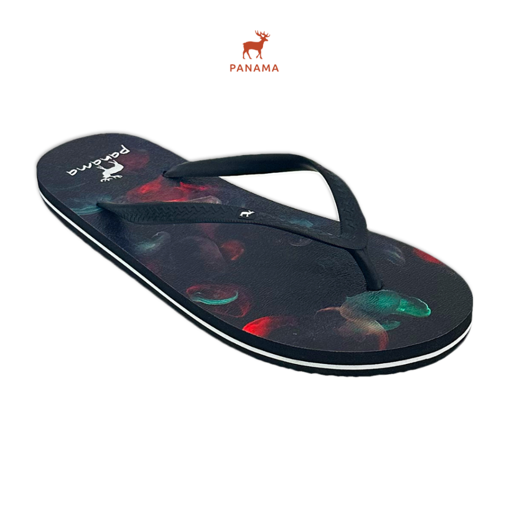 Jual Panama Ocean Women OW03 Bubbles Black Sandal Jepit Cewek Sendal ...
