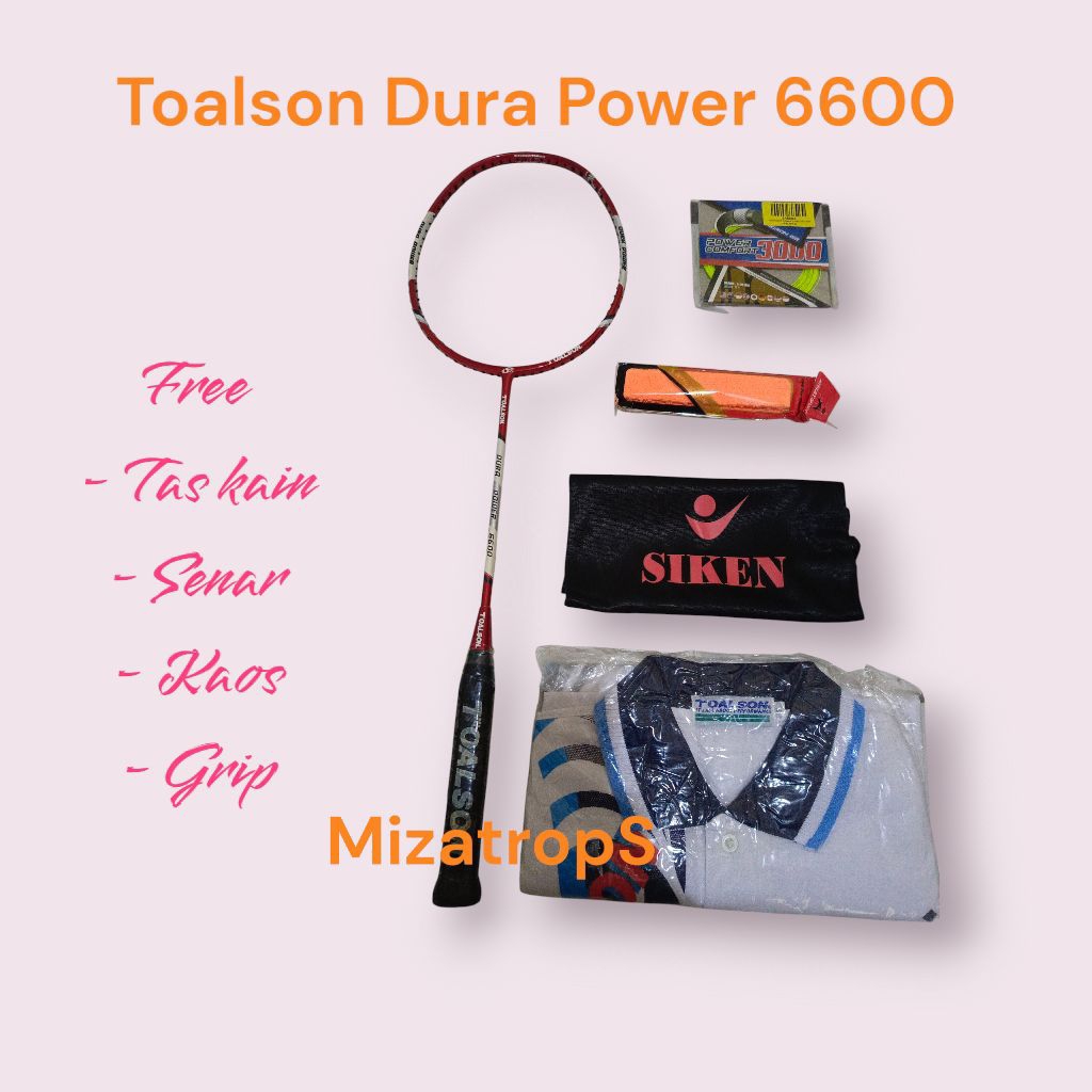 Jual Raket Toalson Dura Power 6600 Original Japan | Shopee Indonesia