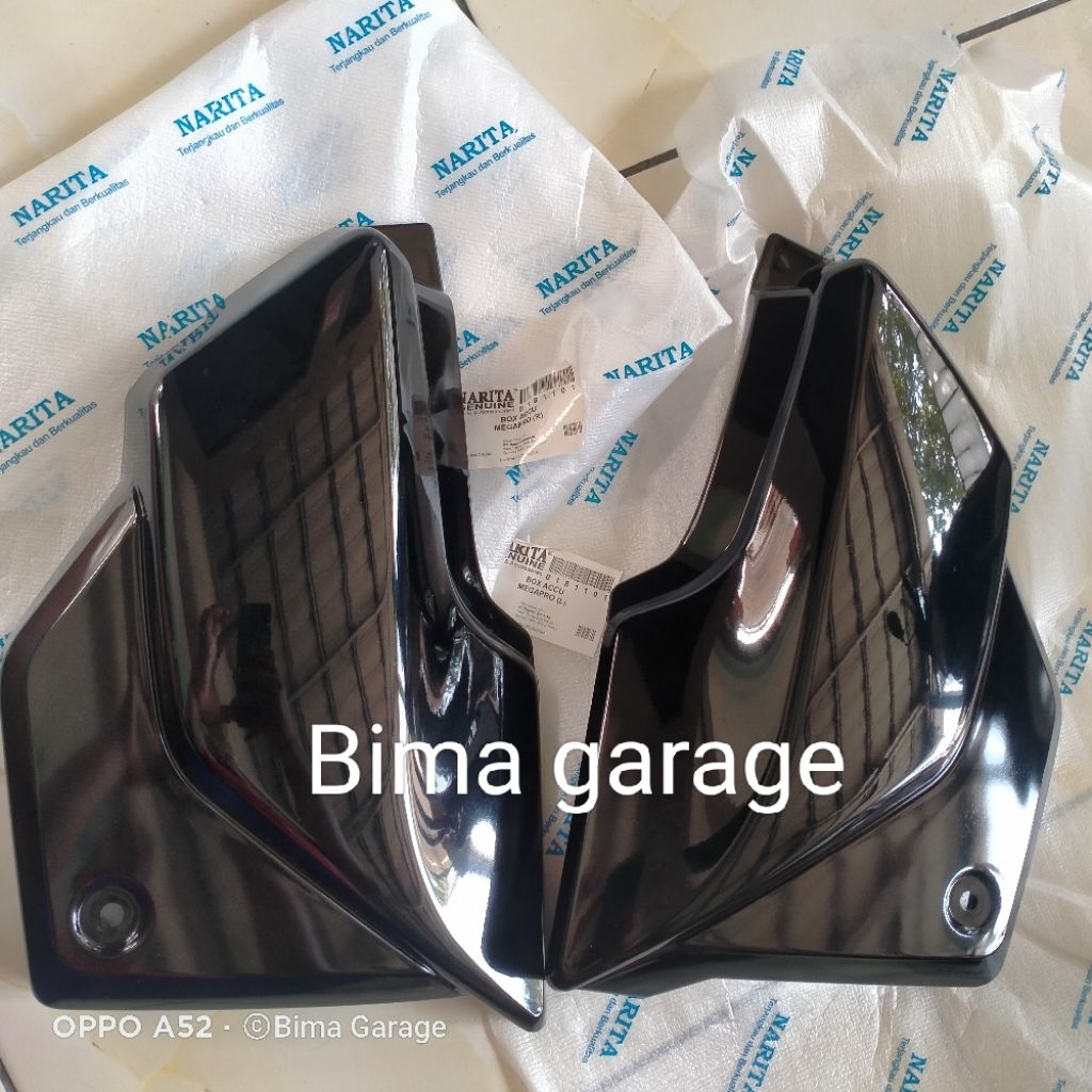 Jual TUTUP COVER BOX AKI HONDA MEGAPRO LAMA BAHAN TEBAL NARITA GLOSSY ...