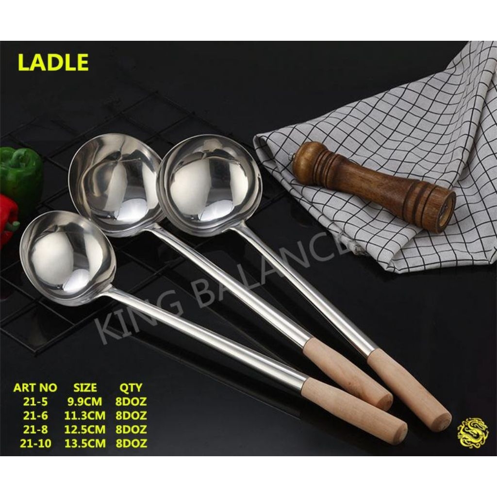 Jual SENDOK SOP GAGANG KAYU / IRUS GAGANG KAYU STAINLESS STELL | Shopee ...