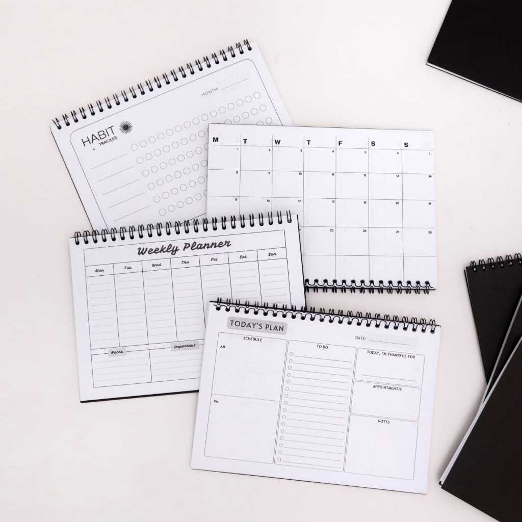 Jual ( spiral atas ) Buku Agenda Planner / Buku Catatan Weekly Planner ...