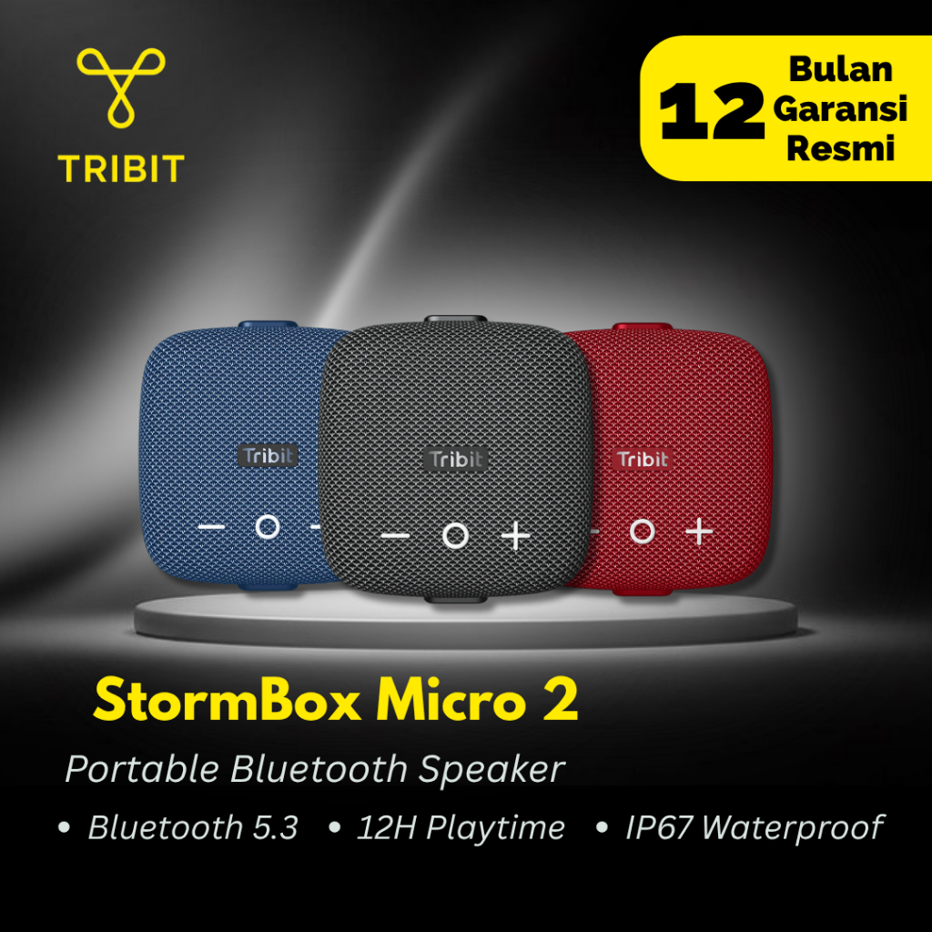 Jual Tribit StormBox Micro 2 Portable Bluetooth Speaker 90dB Loud Sound ...