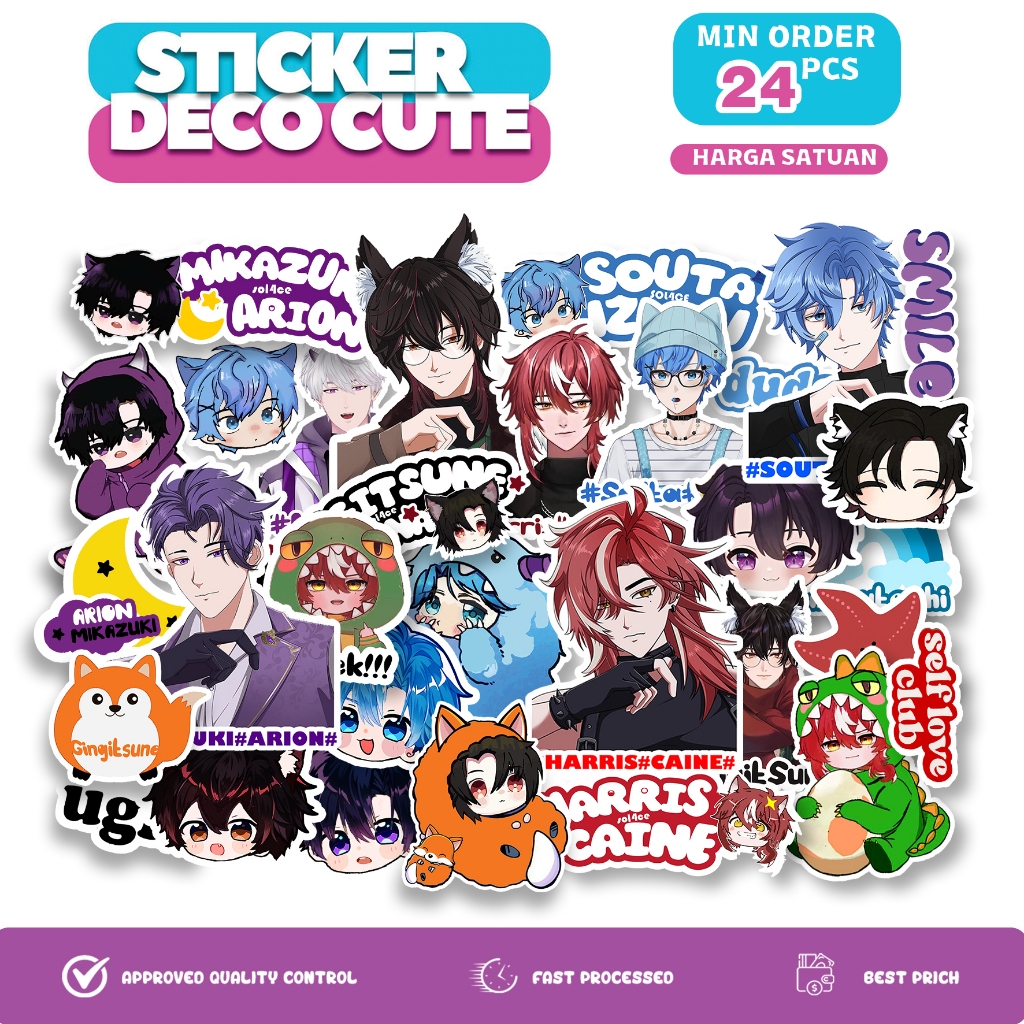 Jual YMS2 - 24 STIKER PACK VTUBER | DEKORASI LAPTOP CASING PHONE HELM ...