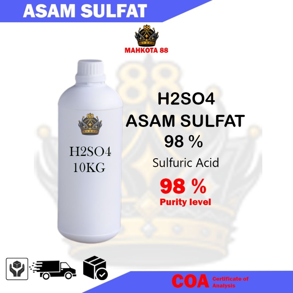 Jual As 10kg/ H2SO4 98% / Sulphuric Acid / Asam Sulpahte Murah | Shopee ...