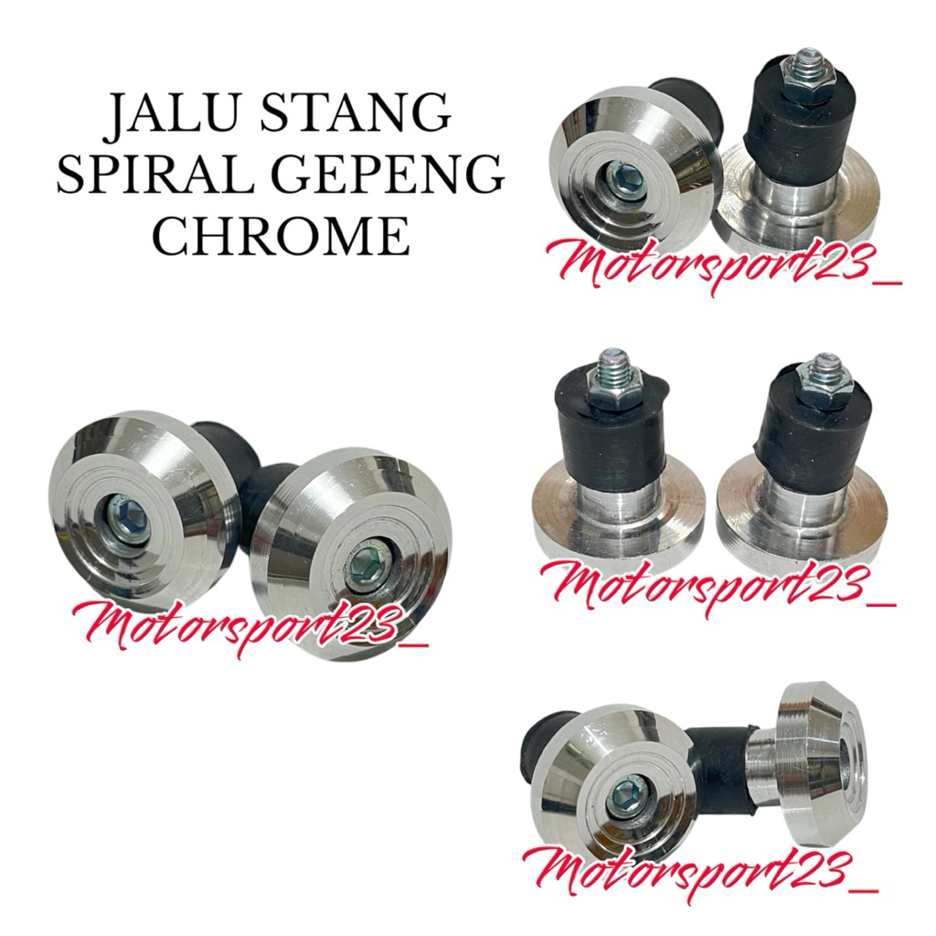 Jual JALU STANG SPIRAL GEPENG CHROME JALU STIR JALU BANDUL SPIRAL ULIR ...