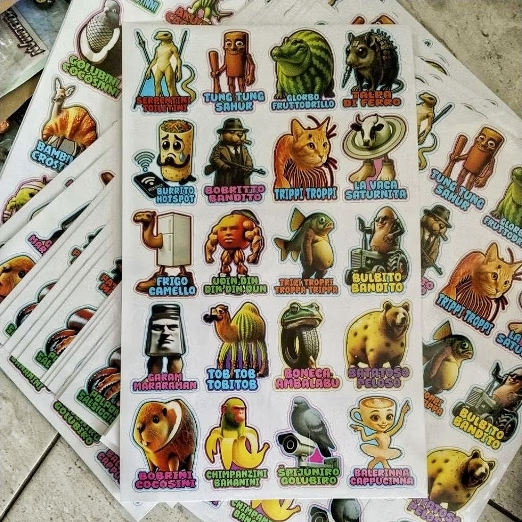 Jual stiker ANOMALI BRAINROT BESAR | Shopee Indonesia