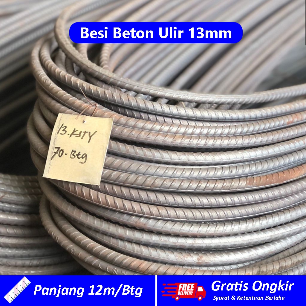 Jual Besi Beton Ulir 13mm / Besi Ulir 13 / Harga Besi Ulir / Jual Besi ...