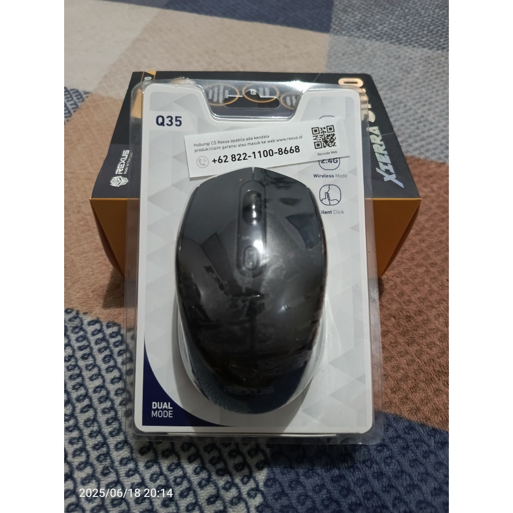Jual Mouse Rexus Q35 Office Wireless Bluetooth Dual Connection Silent ...
