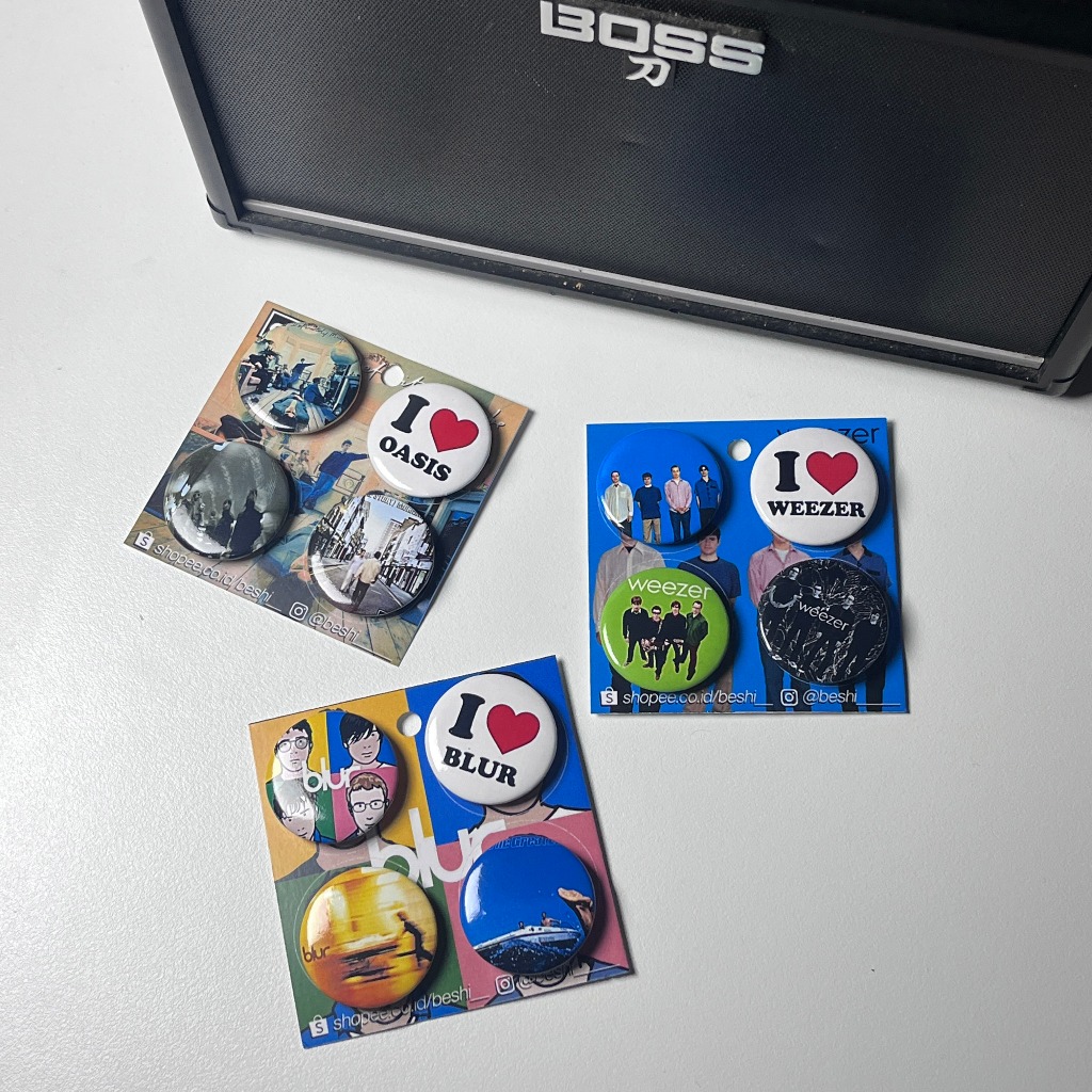 Jual Pin Button Bundle Band Album Cover Hardcore Metal Punk Rock Indie ...