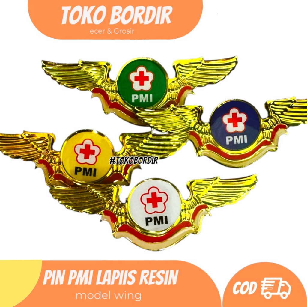 Jual Wing PMI lapis resin / Pin Pmi model wing | Shopee Indonesia