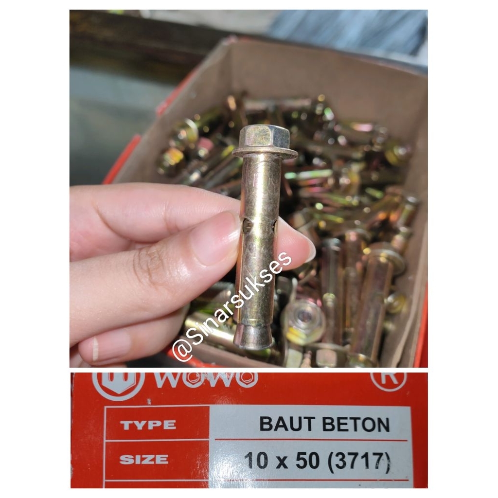 Jual Dynabolt Semua Ukuran Lengkap Merek WOWO/ Dynabolt 8x10 10x50 ...