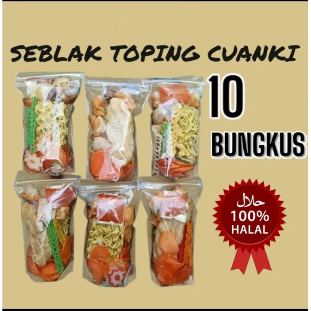 Jual paket isi 10 bungkus seblak instan pedas makanan Gratis 1 bungkus ...