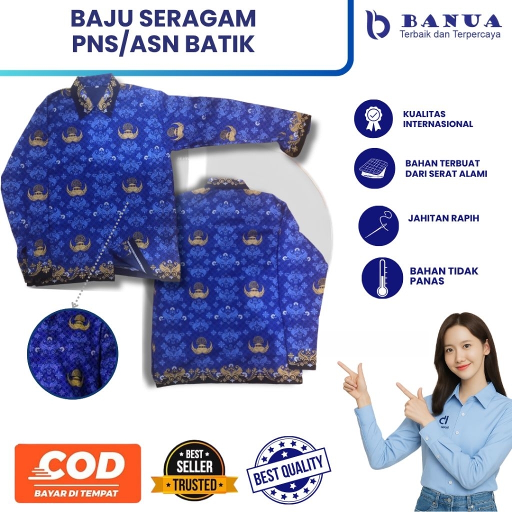 Jual Seragam Batik KOPRI | Seragam Batik ASN | Seragam Batik PNS ...