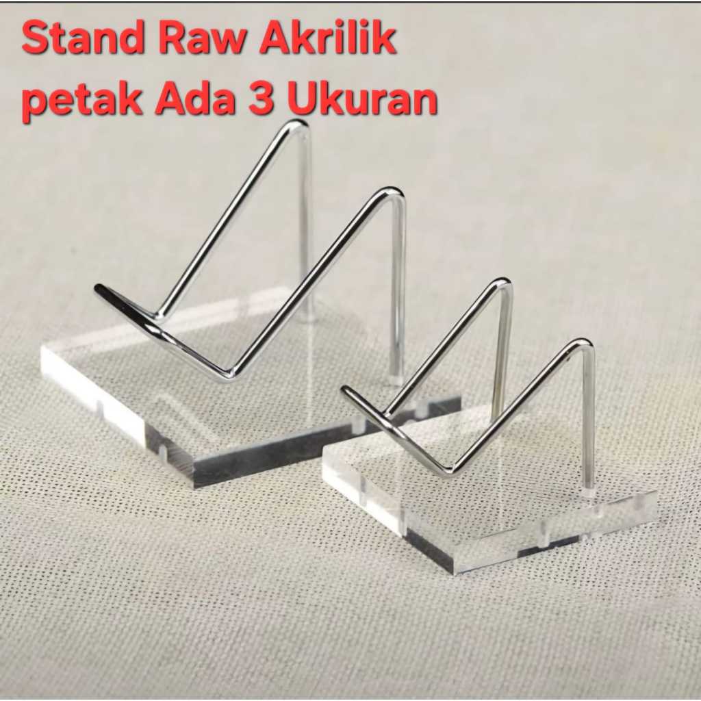 Jual Stand Raw Akrilik Besi Petak/Stand Stand Raw Kayu Besi Petak #SAP_002 | Shopee Indonesia