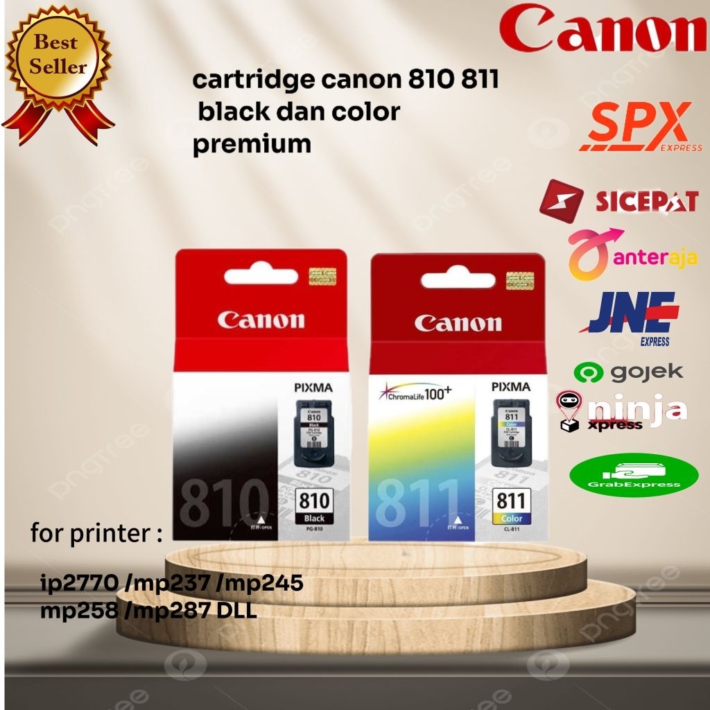 Jual Cartridge Canon 810 811 (black and color) premium for printer ...