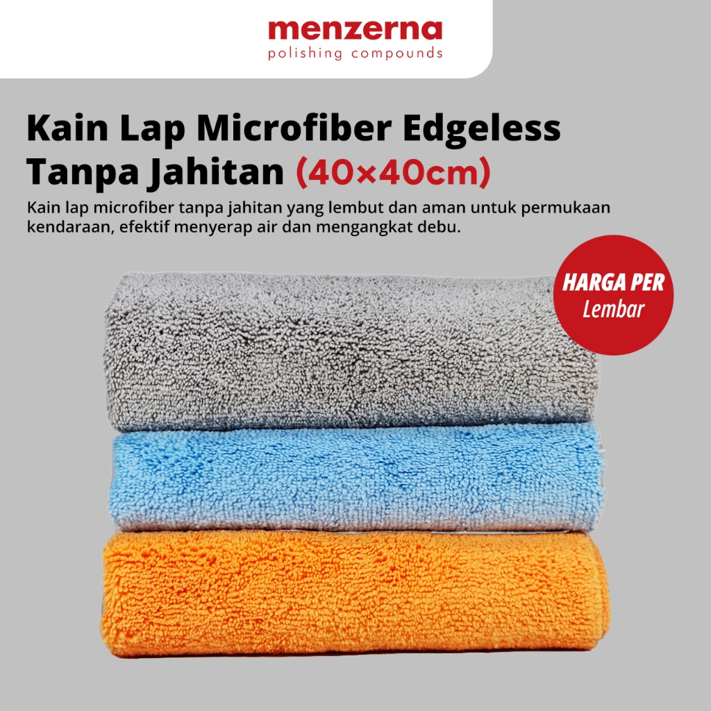 Jual GREYLESS Edgeless Plush Microfiber 40 X 40cm 400 GSM 2 Sisi Tebal ...