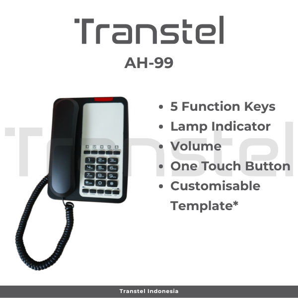 Jual TRANSTEL AH-99PN SIP VoIP PHONE IP TELEPHONE HOTEL ANALOG KANTOR ...