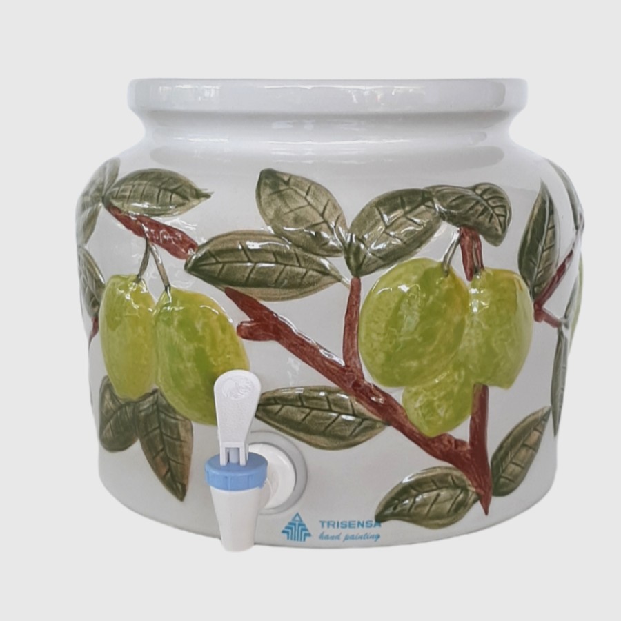 Jual TRISENSA CERAMICS - GUCI AIR EMBOSS LEMON | Shopee Indonesia