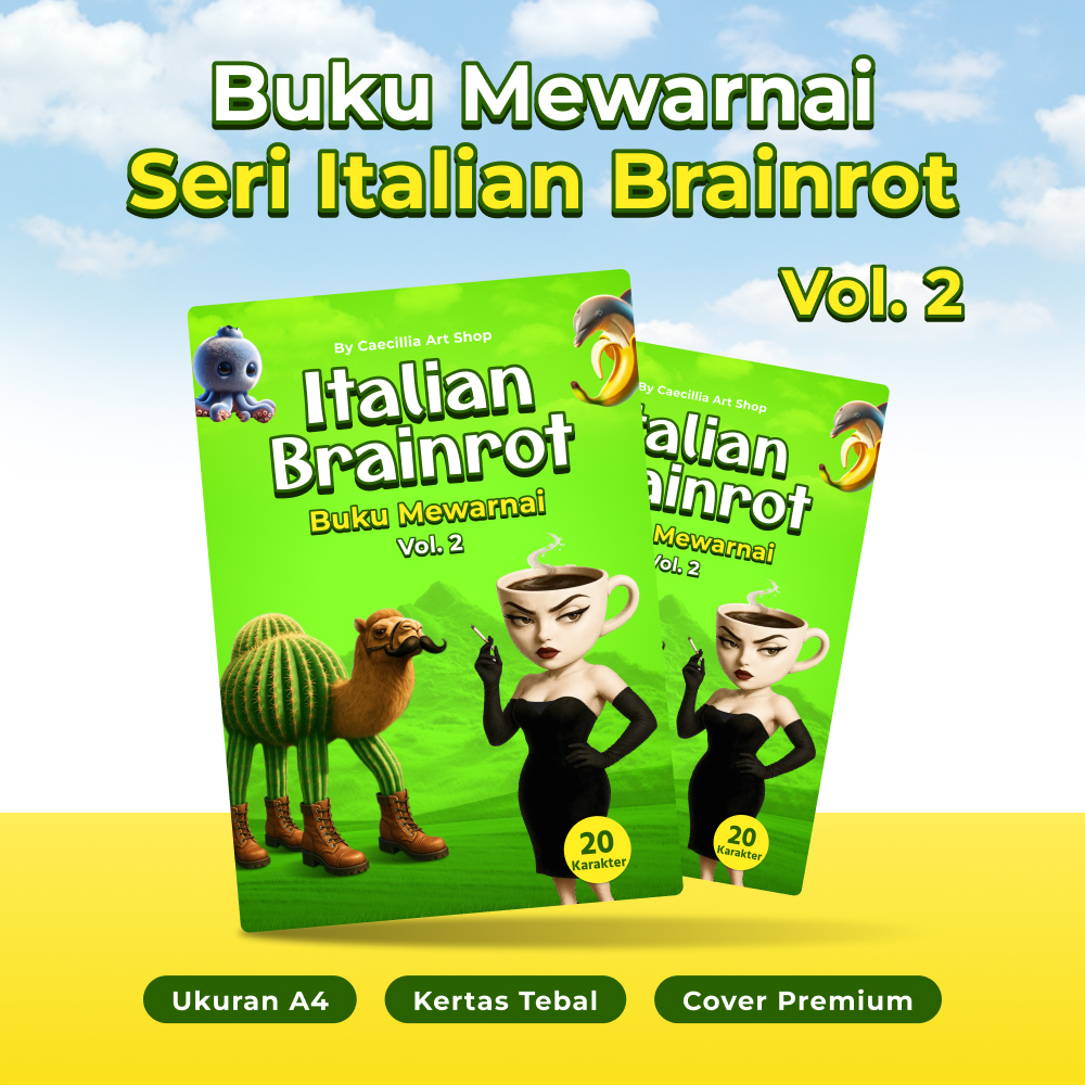 Jual Buku Mewarnai Anak - Seri Anomali Italian Brainrot Vol 2 | Shopee ...