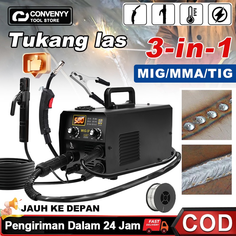 Jual CONVENYY Mesin Las Cerdas 3in1 Inverter IGBT Mesin las 500A ...