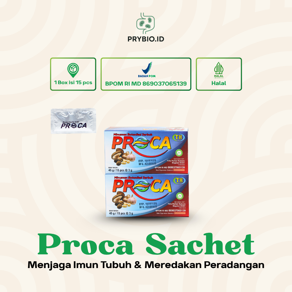 Jual Proca Sachet Serbuk Probiotik Untuk Menjaga Imun Tubuh dan ...