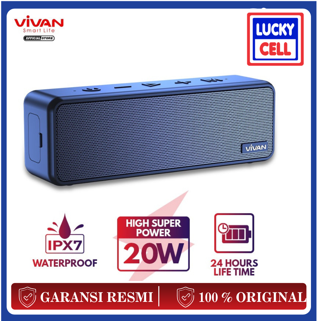 Jual Speaker Bluetooth VIVAN VS20 Wireless Audio Portable Mega Bass ...
