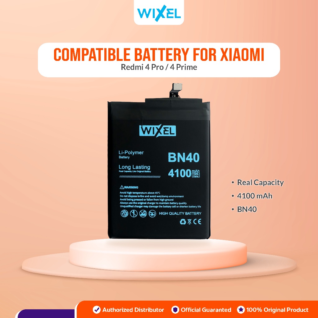 Jual WIXEL ORIGINAL Baterai XiaoMi BN40 Redmi 4 Prime 4 Pro Double ...