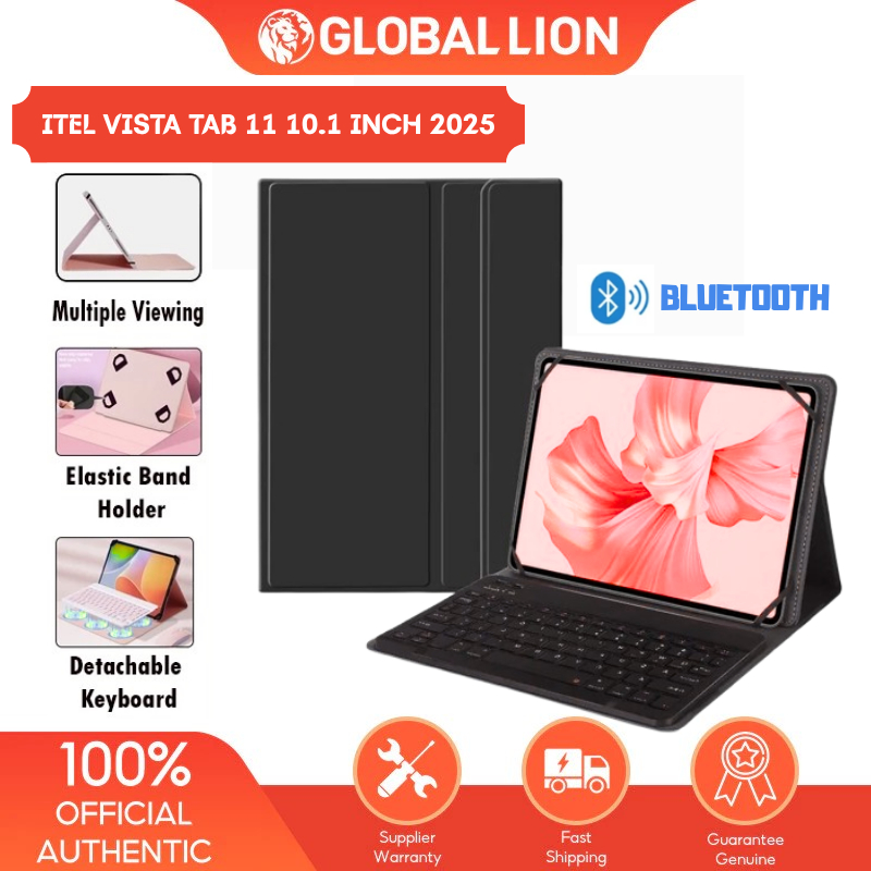Jual Itel Vista Tab 11 10.1 Inch Flip Case Keyboard Bluetooth Non ...
