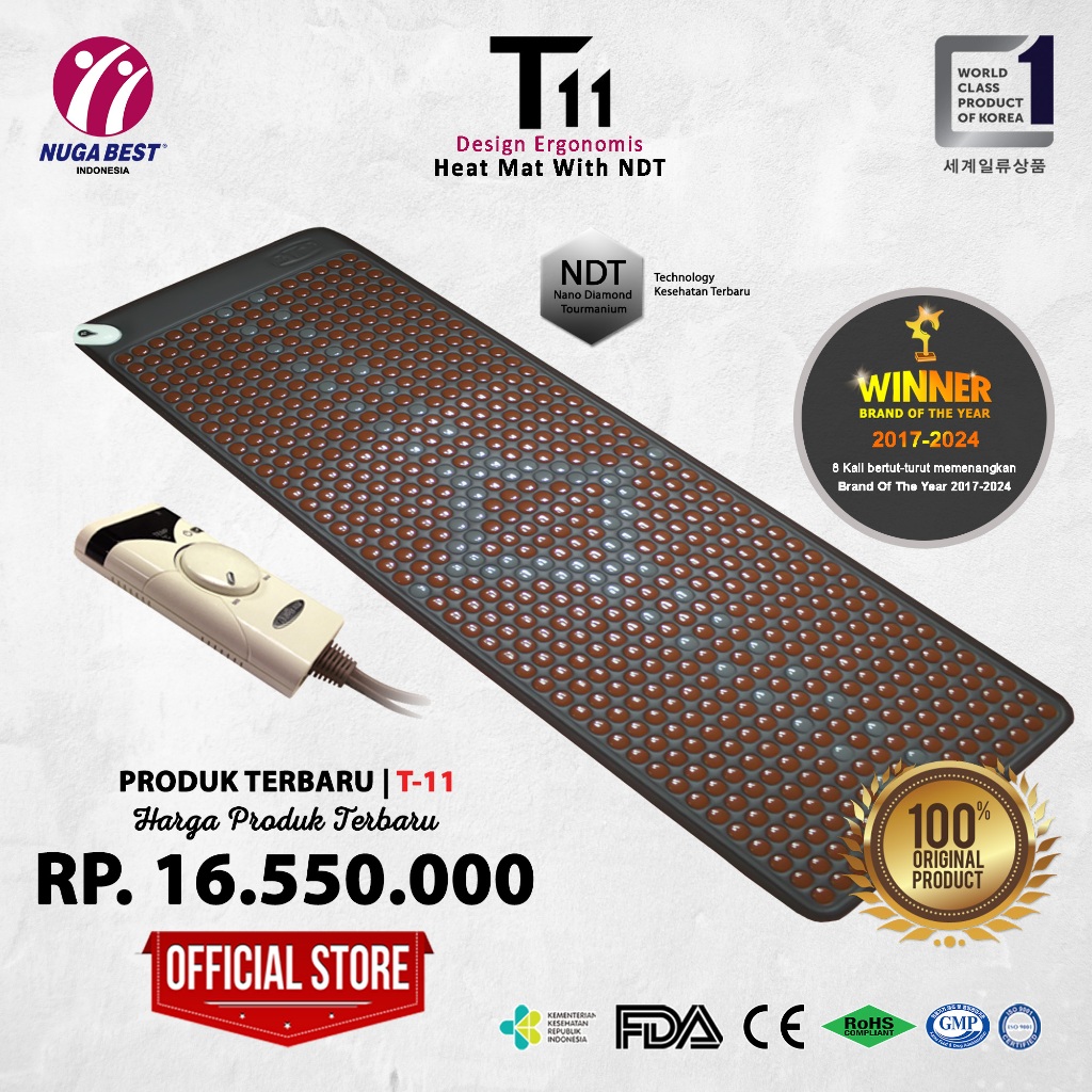 Jual Alat terapi Nugabest | T11 Heat Mat Nuga Best (Matras Kesehatan ...