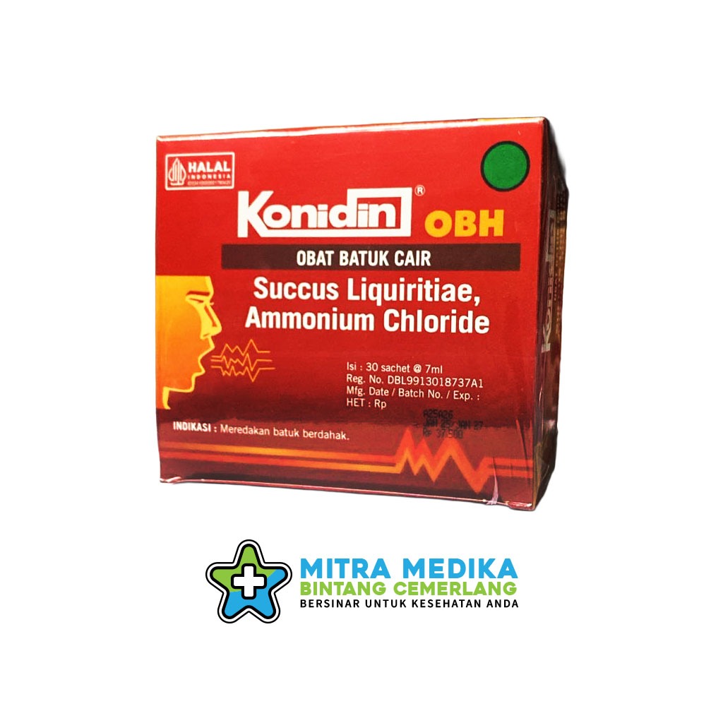 Jual KONIDIN OBH OBAT BATUK CAIR UNTUK BATUK BERDAHAK (1 KOTAK ...