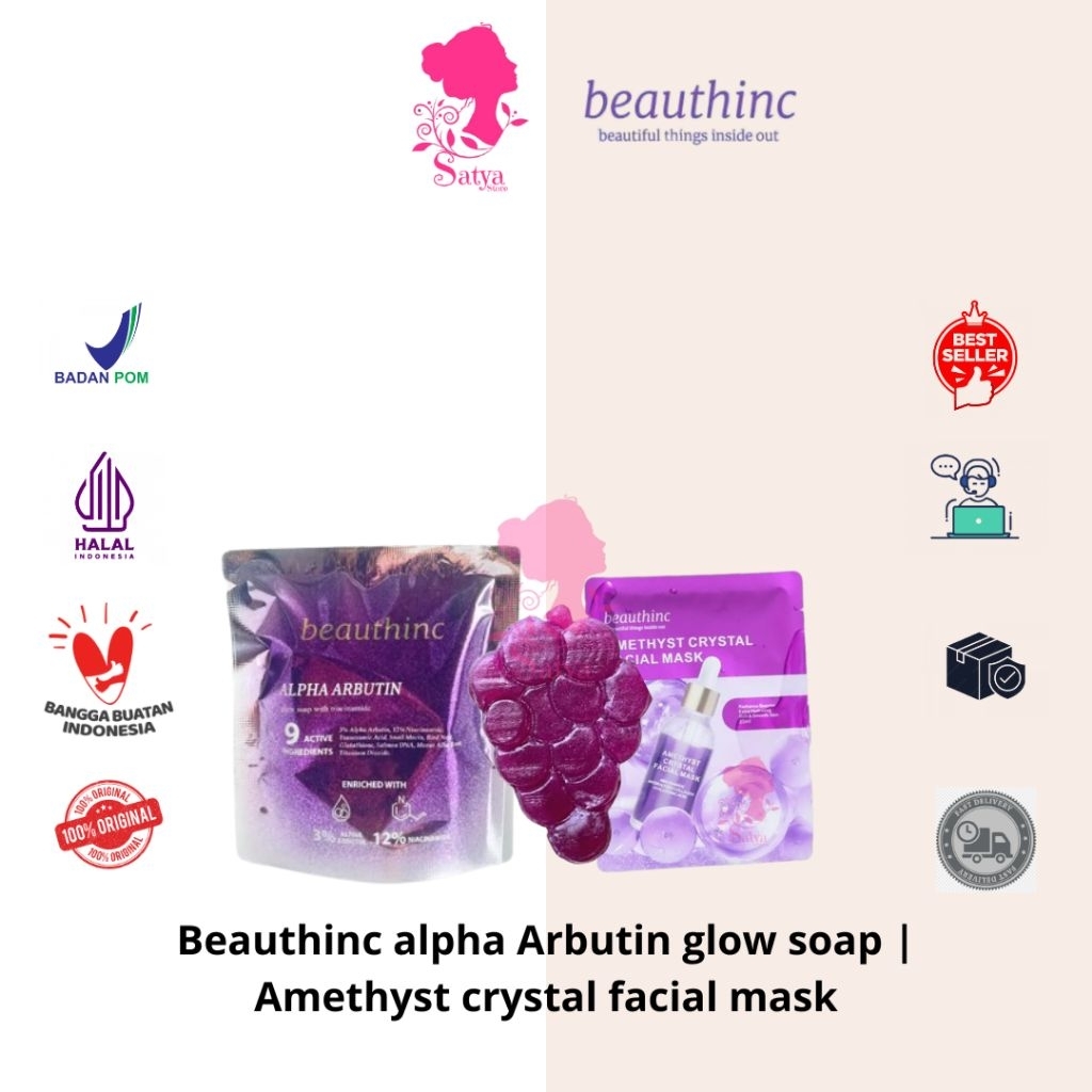 Jual Beauthinc 3% Alpha Arbutin With 12% Niacinamide Glow Soap 60gr ...