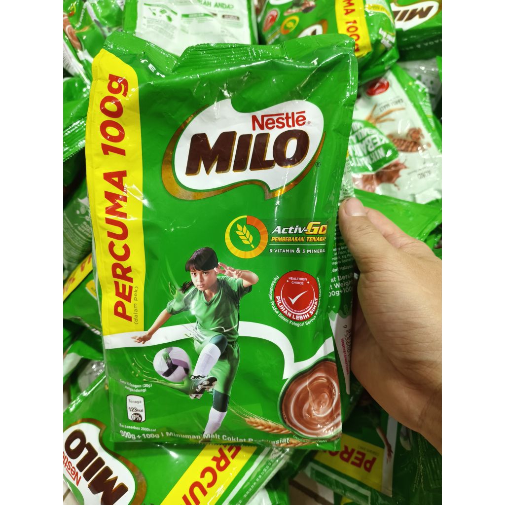 Jual Milo nestle Activ go 400gr / 400+50gr / 900gr / 900+100gr / 1kg ...