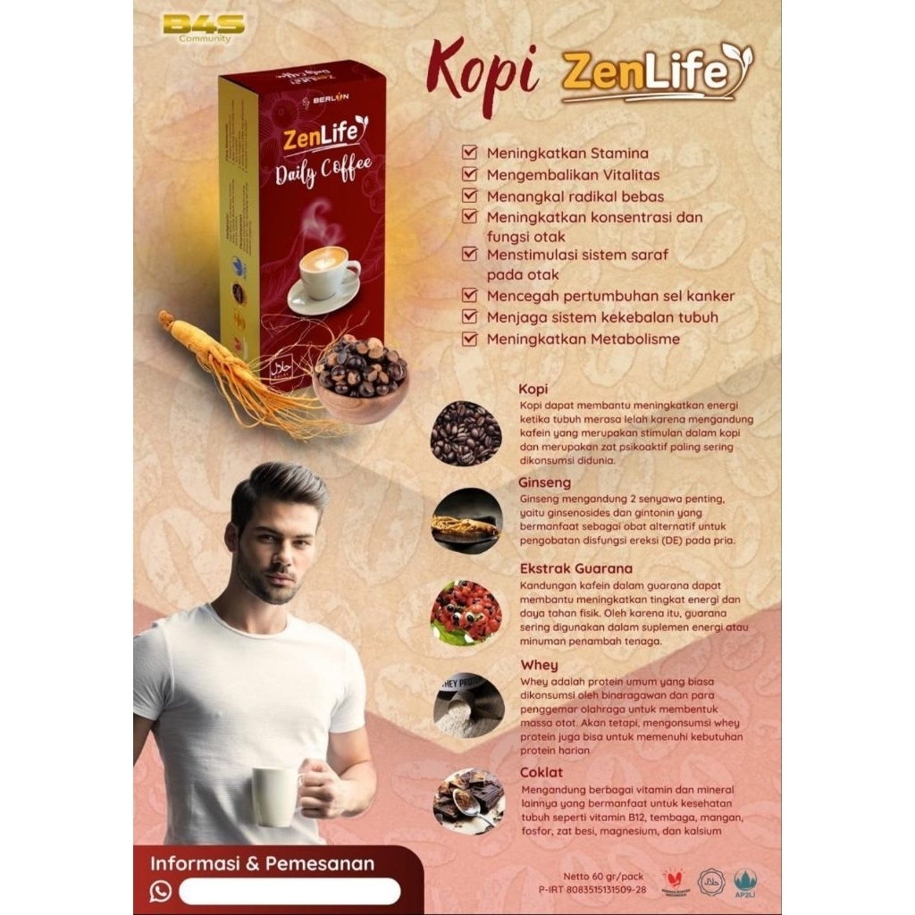 Jual Kopi stamina pria Zenlife 1 Box | Stamina pria | Kopi sayang ...