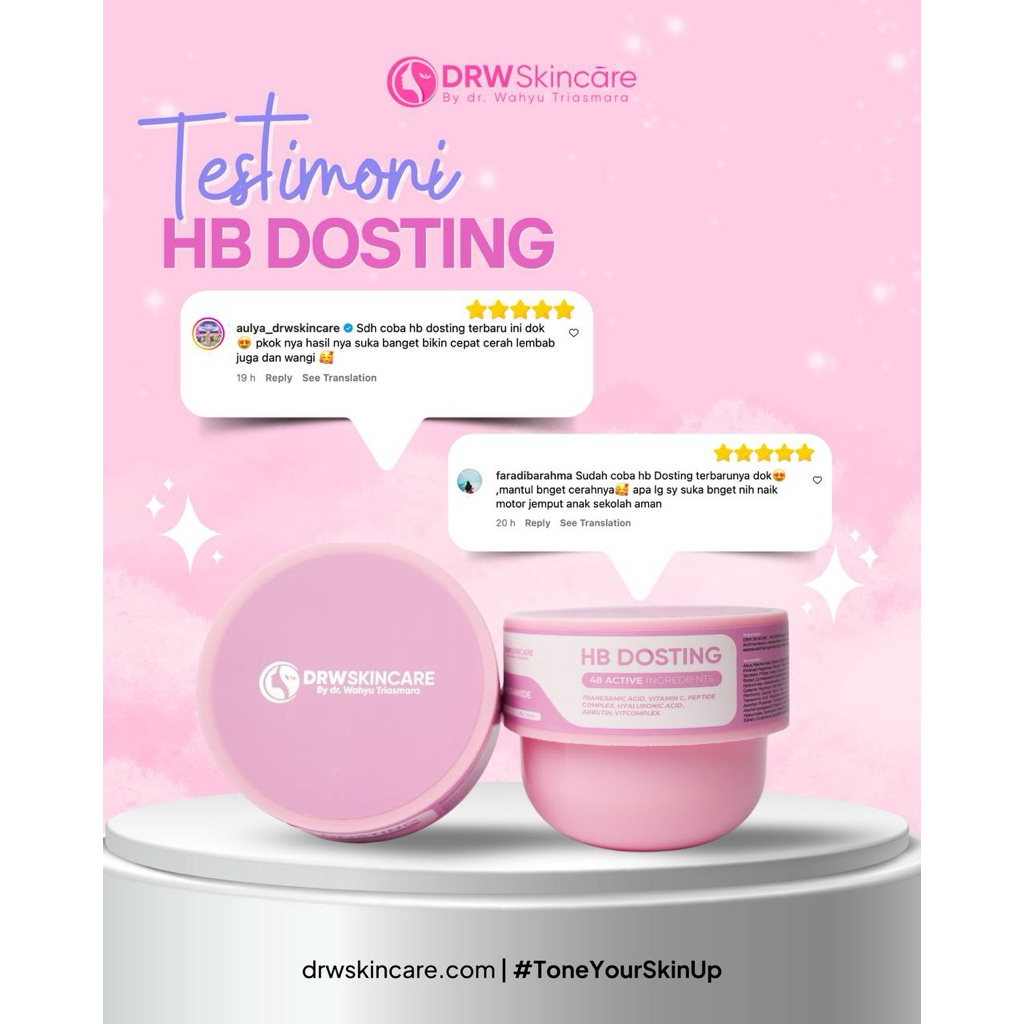 Jual HB DOSTING DRW SKIN CARE / HB DOSIS TINGGI / HANDBODY DOSTING / LOTION PEMUTIH DOSIS TINGGI ...