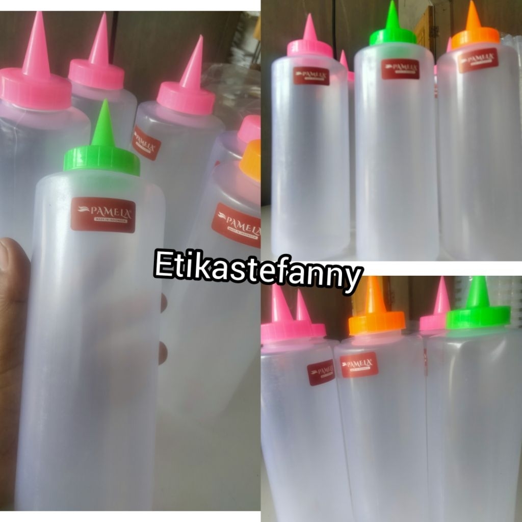 Jual BOTOL PAMELA 650 ML/ botol isi / botol mayones/ botol caos ...