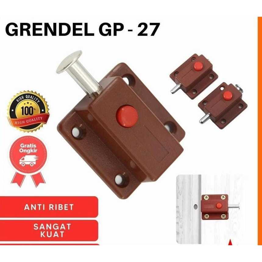 Jual pengunci jendela pintu lemari laci dll / grendel otomatis | Shopee ...