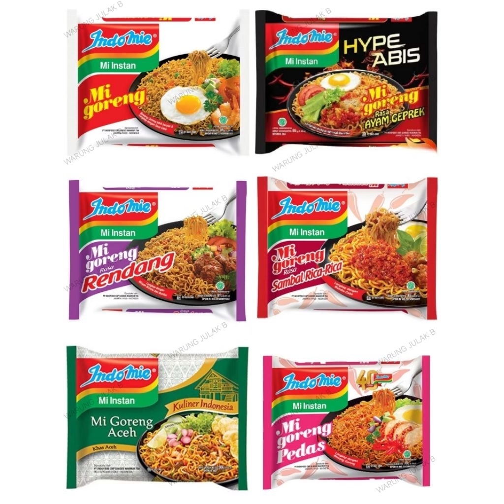 Jual aneka mie Indomie GORENG ALL VARIANT | Shopee Indonesia