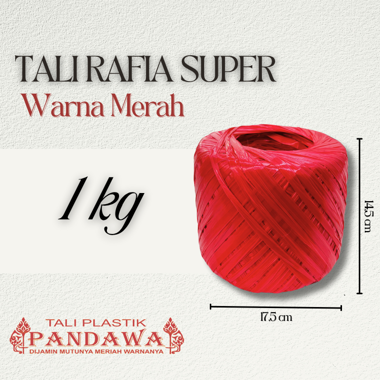 Jual Tali Rafia Pandawa 1 Kg | Warna Merah, Biru, Hijau, Kuning | Tali ...