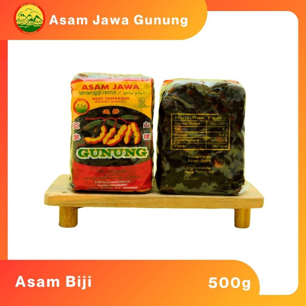 Jual Asam Jawa Biji Asem Jawa Biji Cap Gunung 500gr | Shopee Indonesia